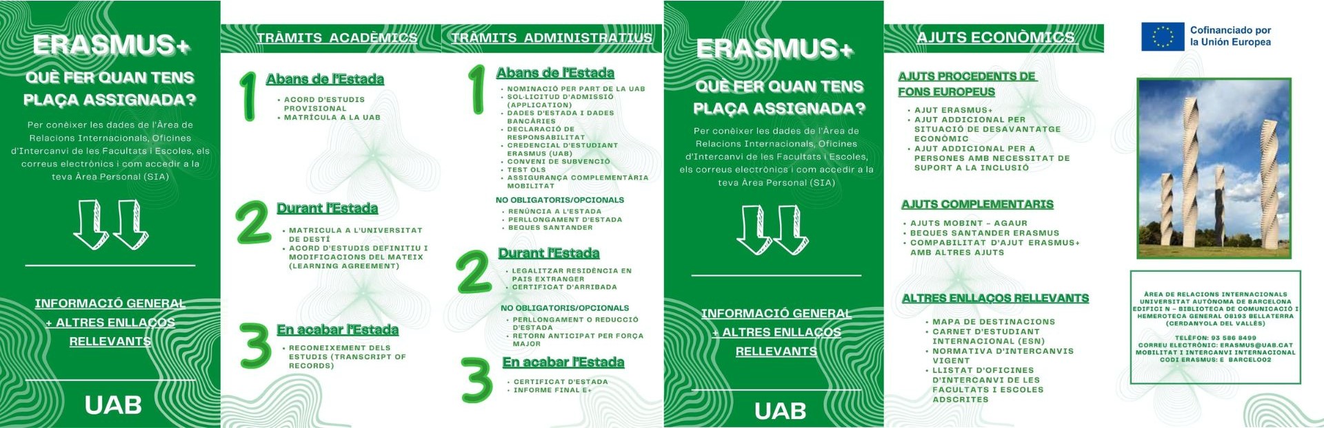 Erasmus estudis - Universitat Autònoma de Barcelona - UAB Barcelona